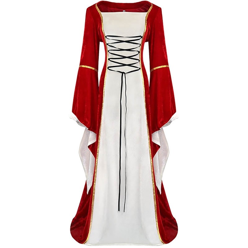 Historical Medieval Renaissance Cosplay Costume Irish Vintage Dress ...