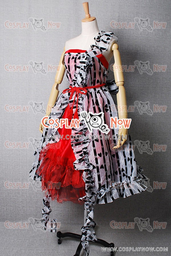Alice In Wonderland Cosplay Alice's Um Red Court Dress