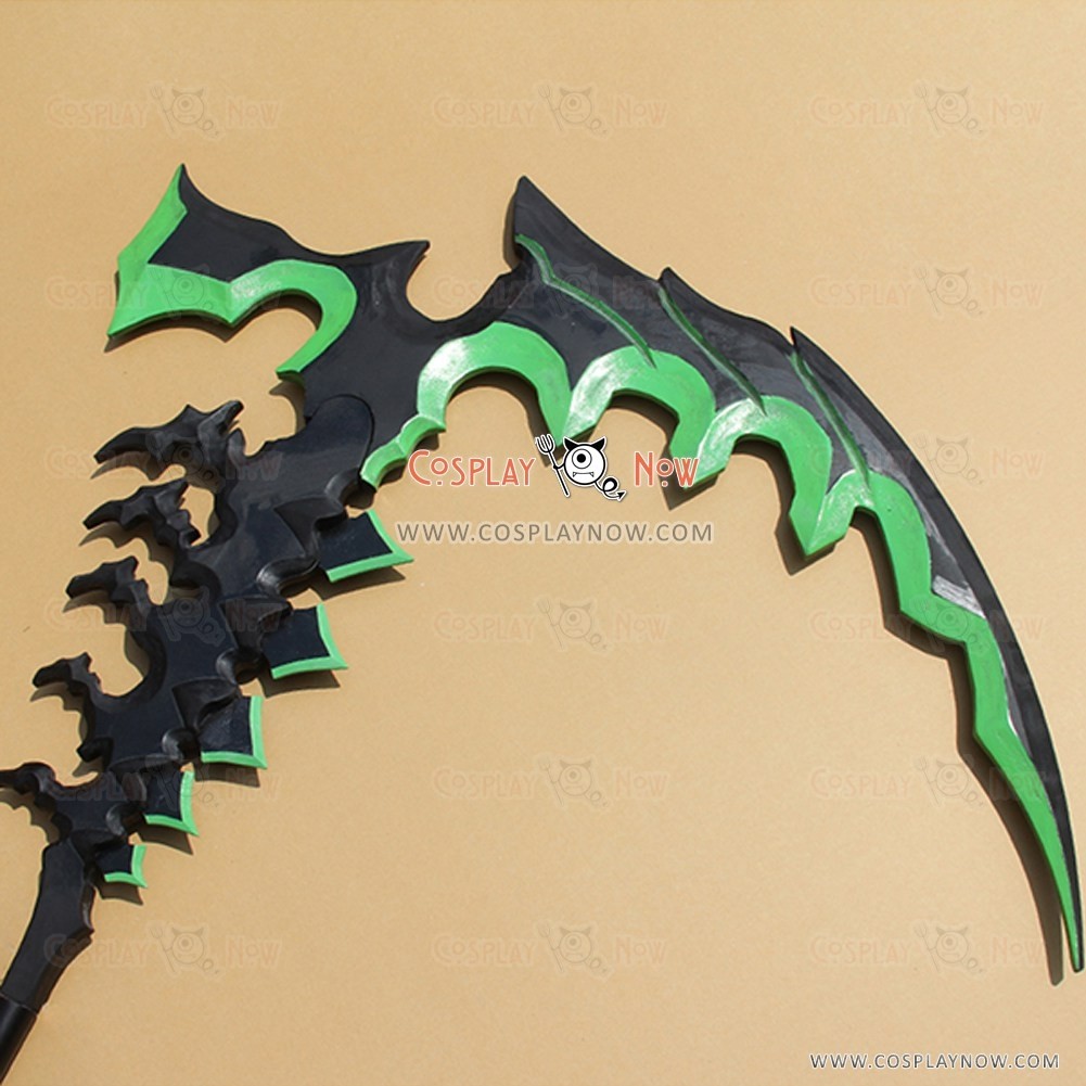 70 Black Rock Shooter DEAD MASTER DEAD SCYTHE PVC Cosplay Prop Black ...