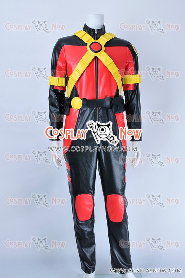 Young Justice Red Robin Tim Drake Cosplay Costume