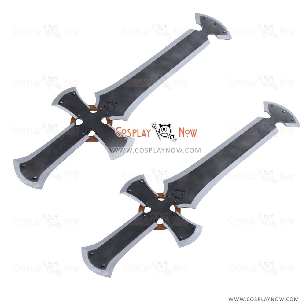 Leo Whitefang swords for Guilty Gear Cosplay props