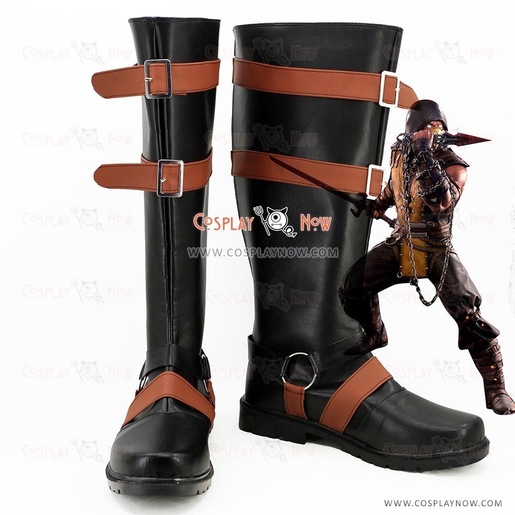 Scorpion Boots for Mortal Kombat Cosplay