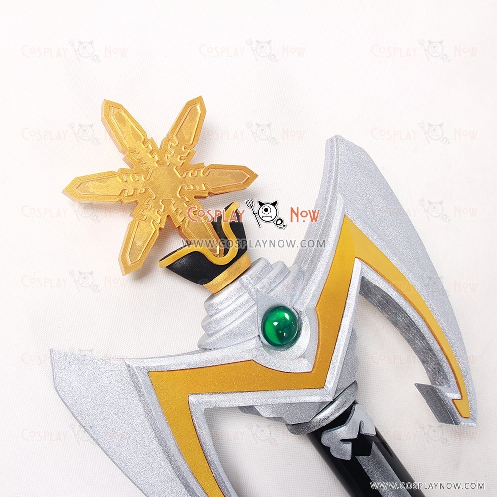 56 Power Rangers Mystic Force White Ranger Snow Staff Prop Power ...