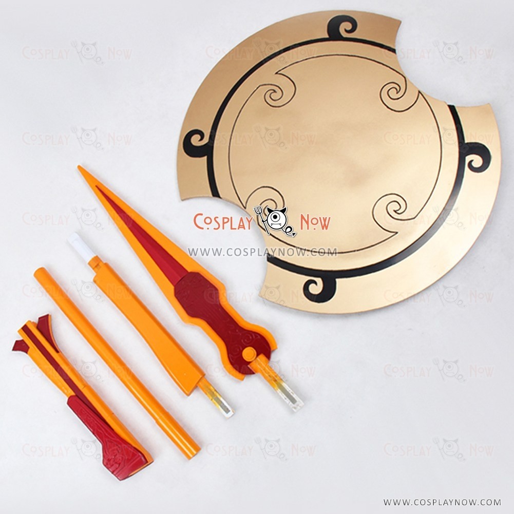 RWBY Pyrrha Javelin and Shield PVC Prop RWBY_Pyrrha_Javelin_Shield ...