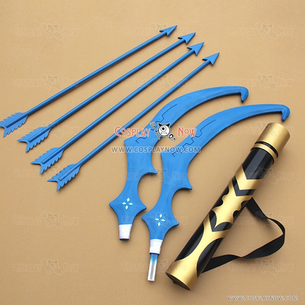 LEAGUE OF LEGENDS LOL Ashe Shooter Bow Arrow and Arrow Holder PVC Prop ...
