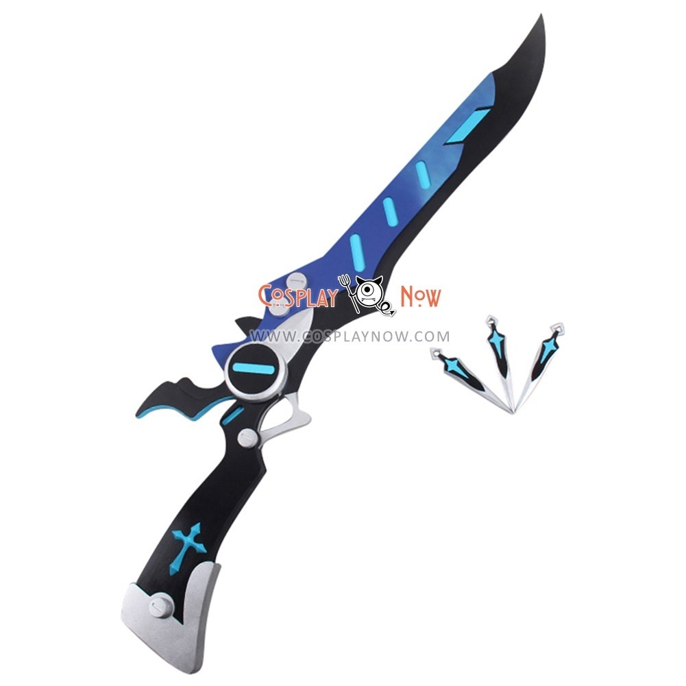 ELSWORD Dread Lord Gunblade and Knives PVC Replica Cosplay Props ...