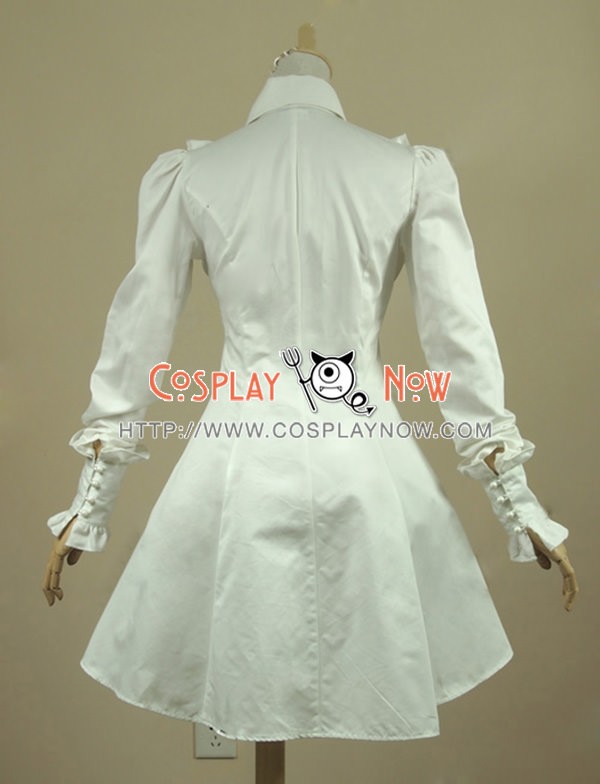 Gothic Lolita Cosplay Victorian Romantic White Blouse Ruffle Steampunk ...