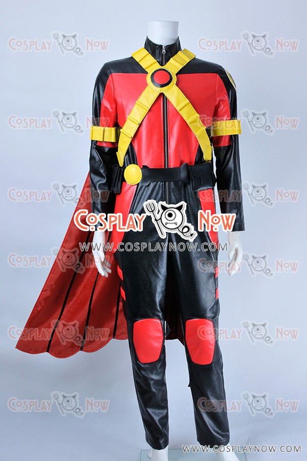 Young Justice Red Robin Tim Drake Cosplay Costume