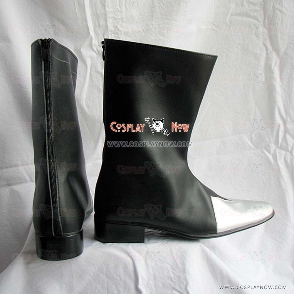 Fate Unlimited Codes Lancer Black Silver Cosplay Boots