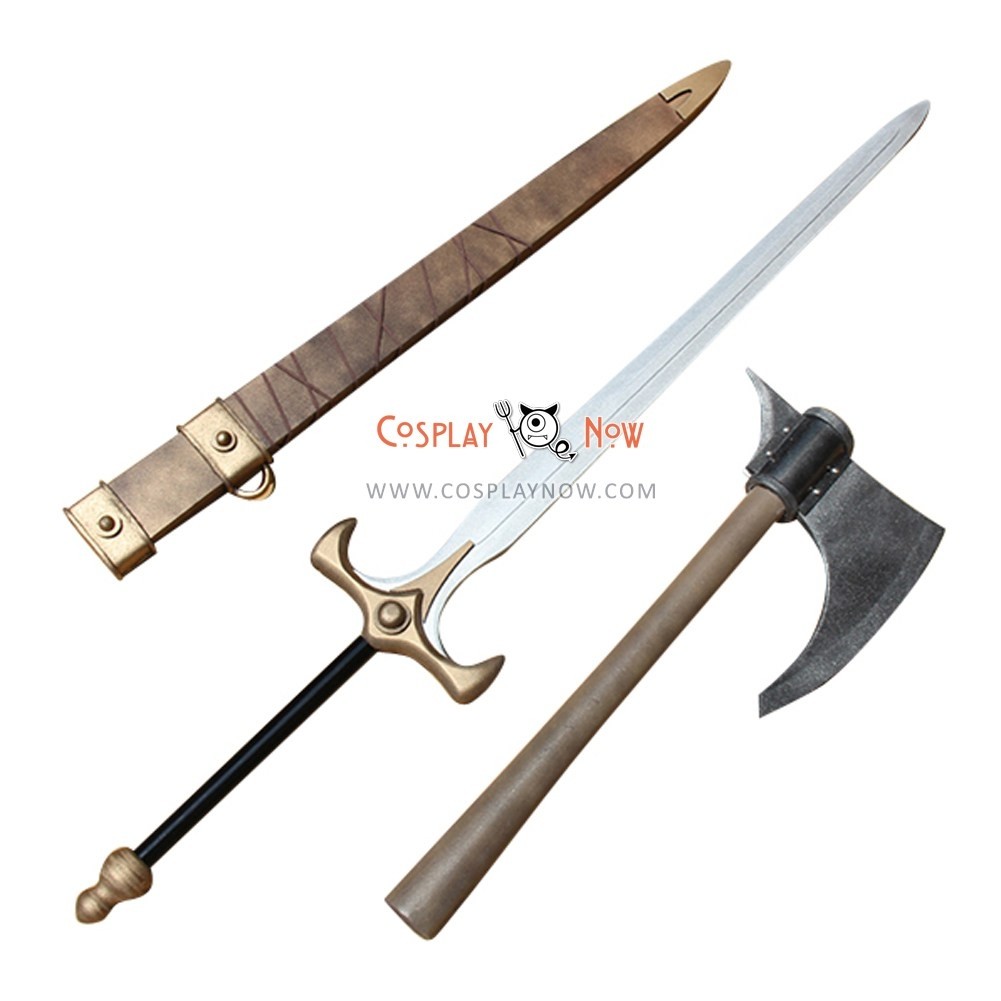 Red Sonja Sword and Axe PVC Props Red Sonja_Sword_Axe _Cosplay Prop ...