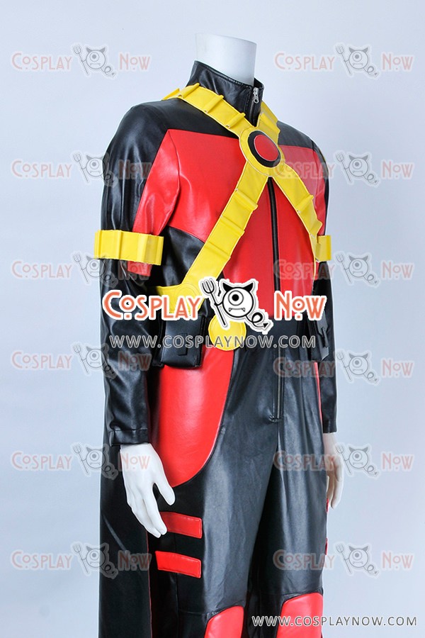 Young Justice Red Robin Tim Drake Cosplay Costume