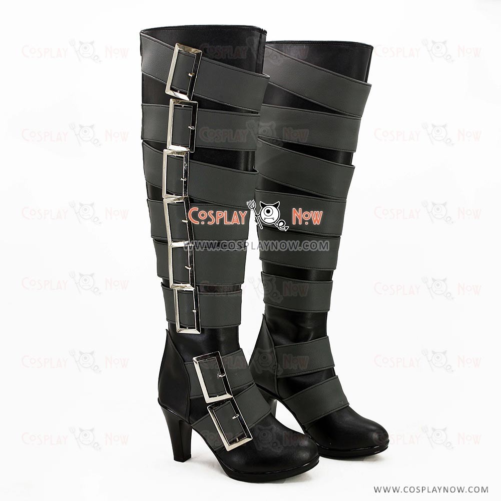 Black Butler Undertaker Black Shoes Cosplay Boots