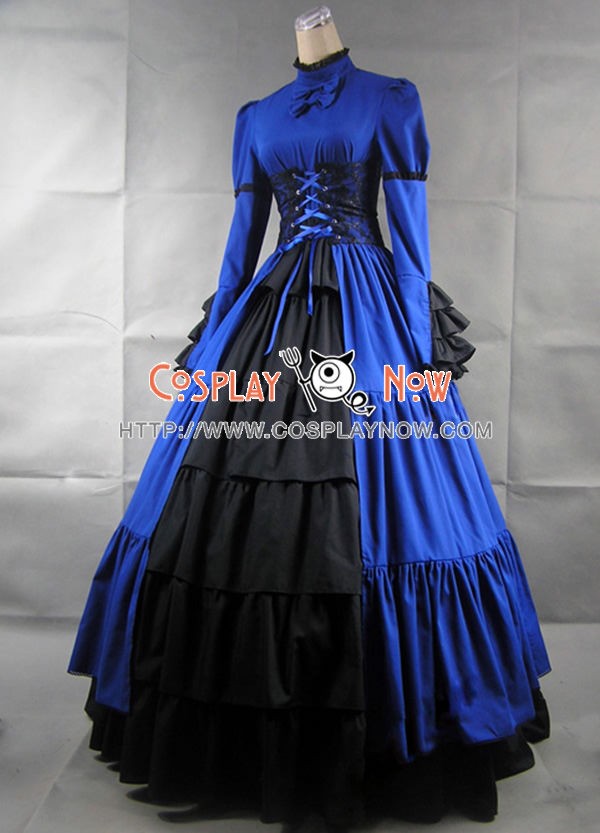 Victorian Lolita Steampunk Corset Dress Ball Gown Prom